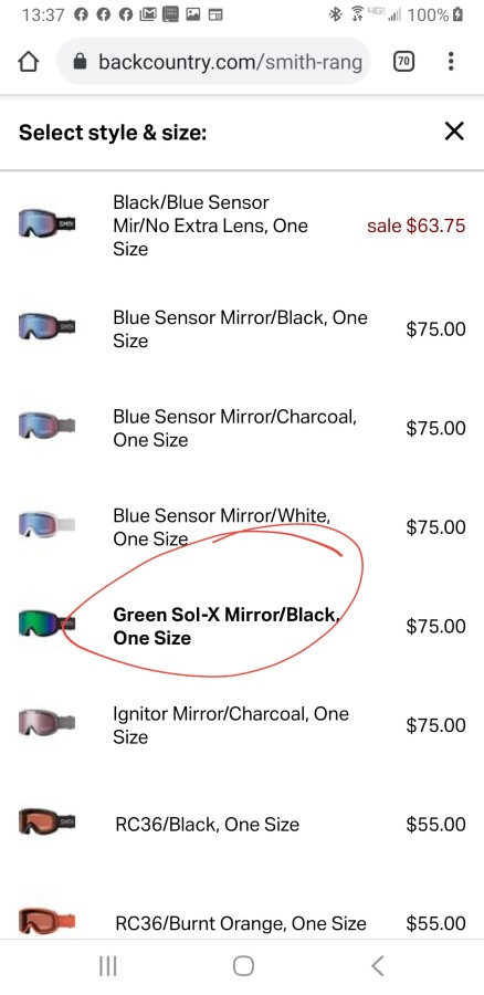 Smith Range Goggles | Backcountry.com